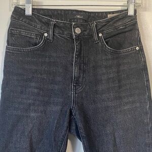 Mavi | Jeans | Mavi Viola High Rise Cropped Slim Straight Black Womens Jeans 24 | Poshmark